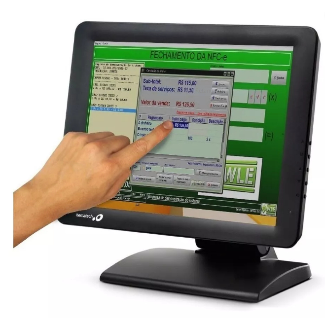 Monitor Touch Screen Lcd 15' | Original Bematech + Garantia | Shopee Brasil