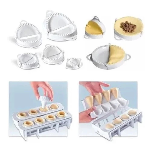 Kit Formas de Coxinha Salgado Modelador 8 Coxinhas + Forma Pastel ...