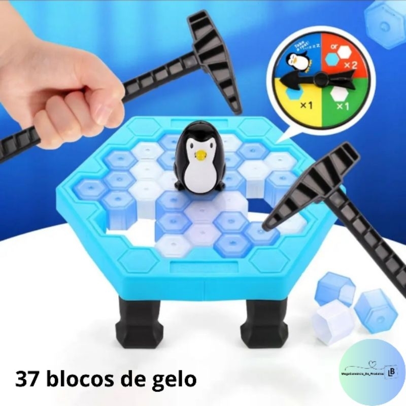 Jogo De Mesa Quebra Gelo Pinguim Armadilha Brinquedo Interativo ...
