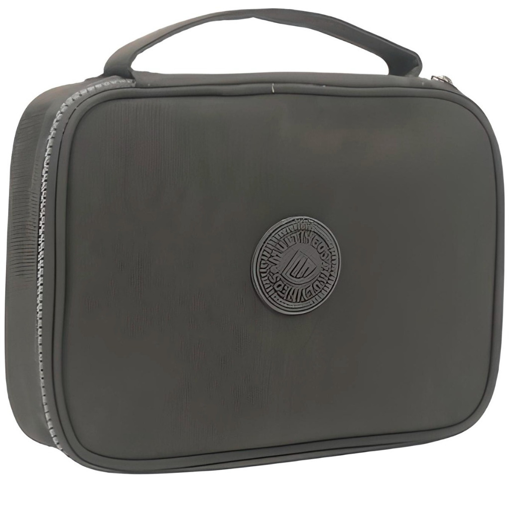 Estojo Nylon Box 100 Pens MÉDIO Com 2 Divisórias Modelo Organizador de Lápis Escolar Nécessaire ...