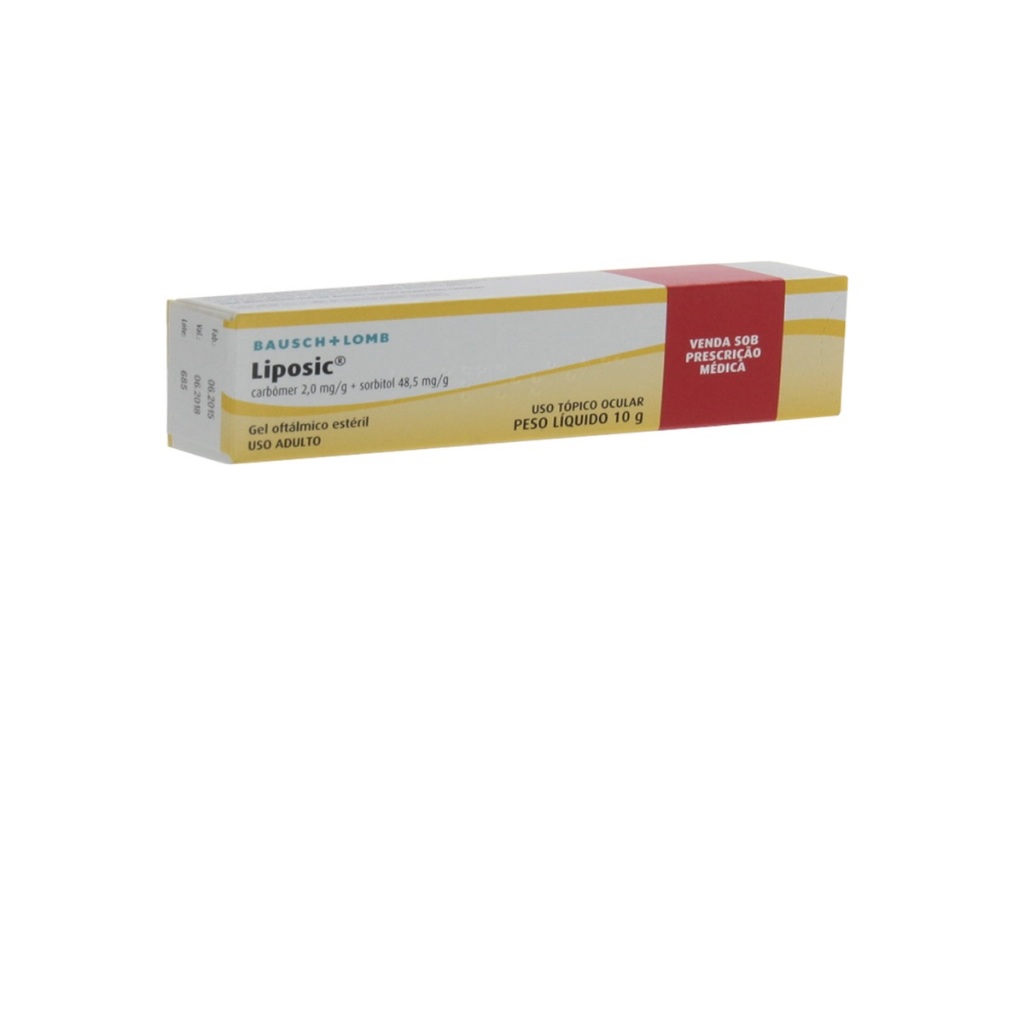 LIPOSIC GEL oftalmico estéril carbomer 2,0mg sorbital 48,5mg | Shopee ...
