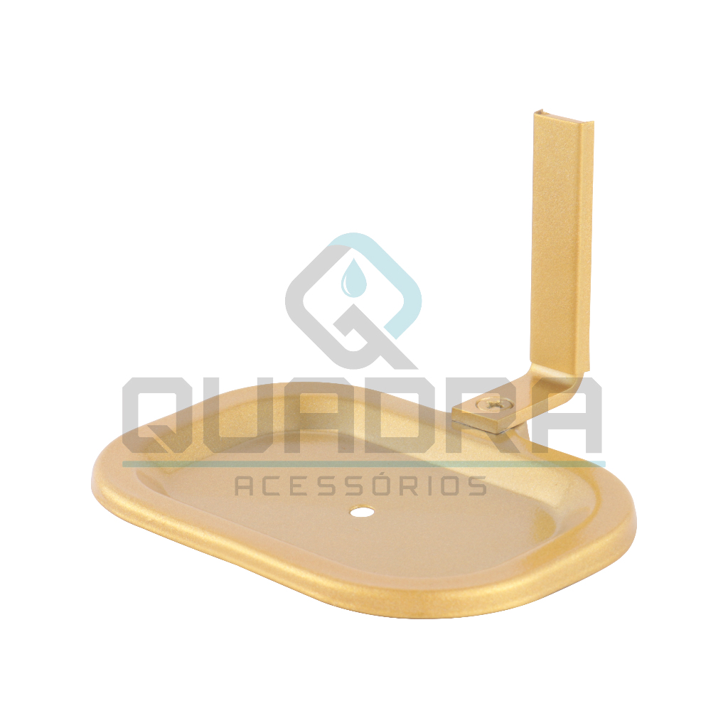 Saboneteira para Banheiro Modelo QUADRADO DOURADO | Shopee Brasil