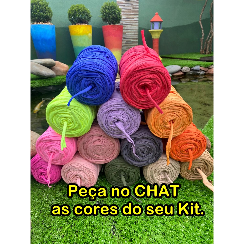 KIT COM 14 ROLOS DE 500 GRAMAS /COM LYCRA | Shopee Brasil