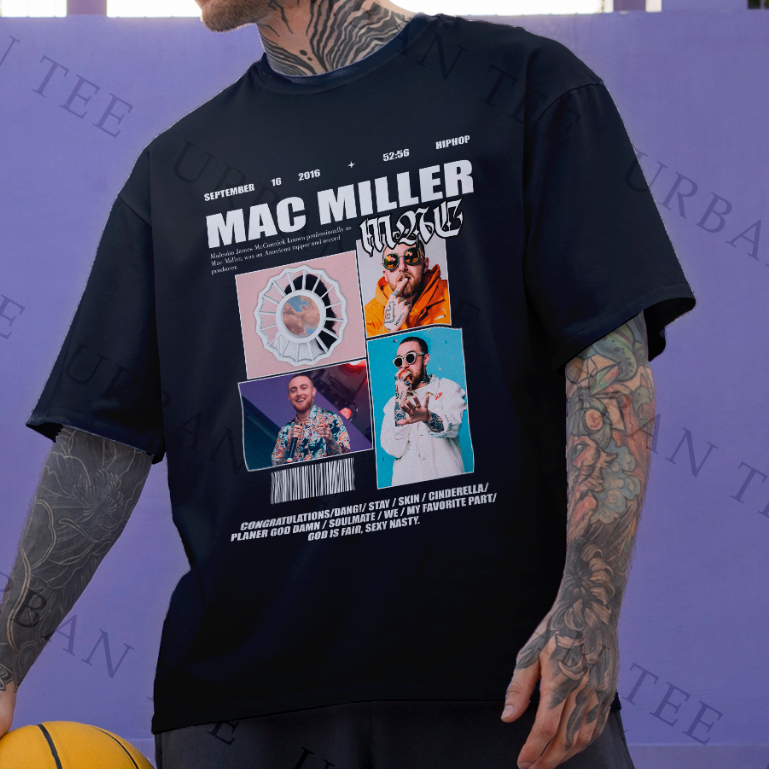 Camiseta Basica Algodao Mac Miller Kids Graphic Bio Rapper Unissex | Shopee Brasil