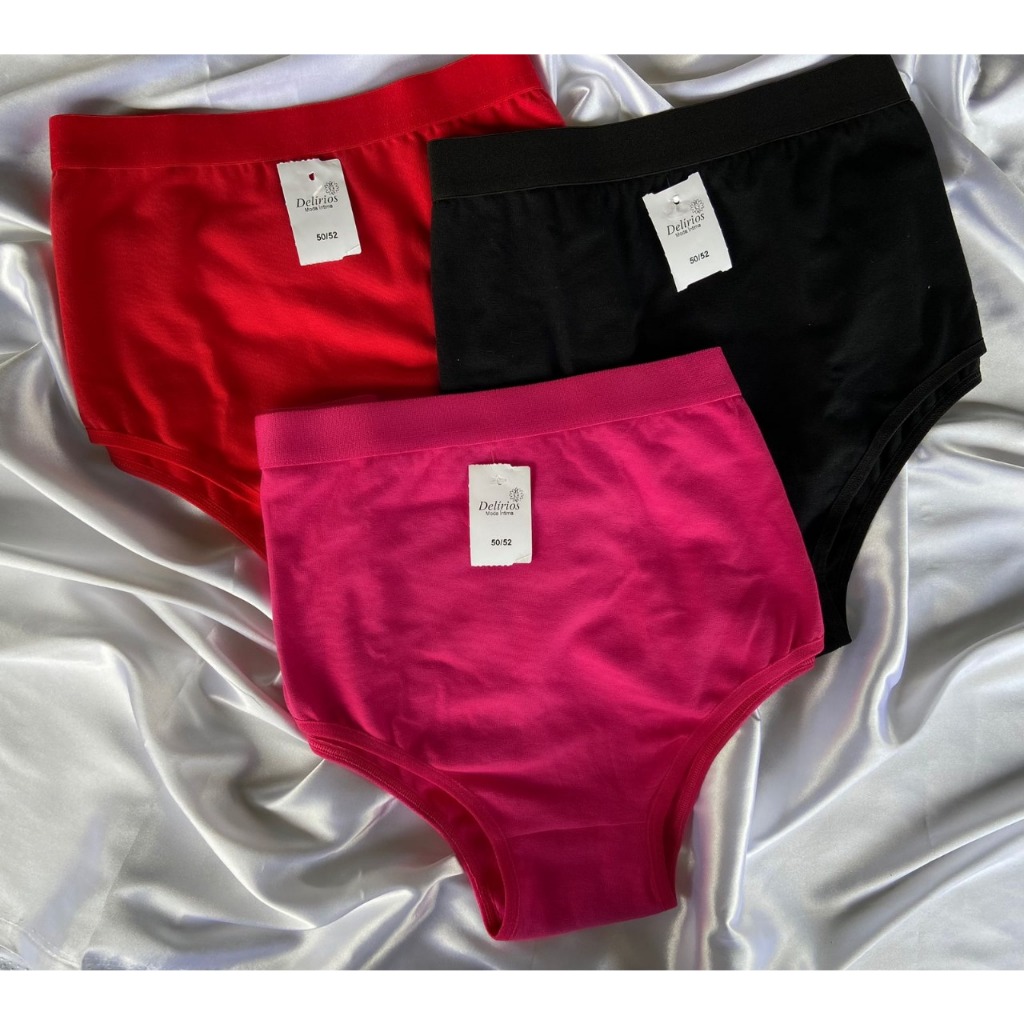 Kit 5 Calcinhas Plus Size Calcinha cos alto Lingerie Plus Calcinhas ... Kit 5 Calcinhas Plus Size Calcinha cos alto Lingerie Plus Calcinhas ...