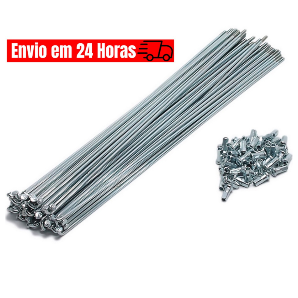 Raio Duplo Grosso Cromado 255mm,263mm,275mm Bicicleta (Serve em Aro 26 Aero) Bike | Shopee Brasil