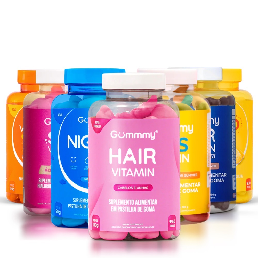 kit com 2 potes de Suplemento Alimentar Gummy Hair Original | Shopee Brasil