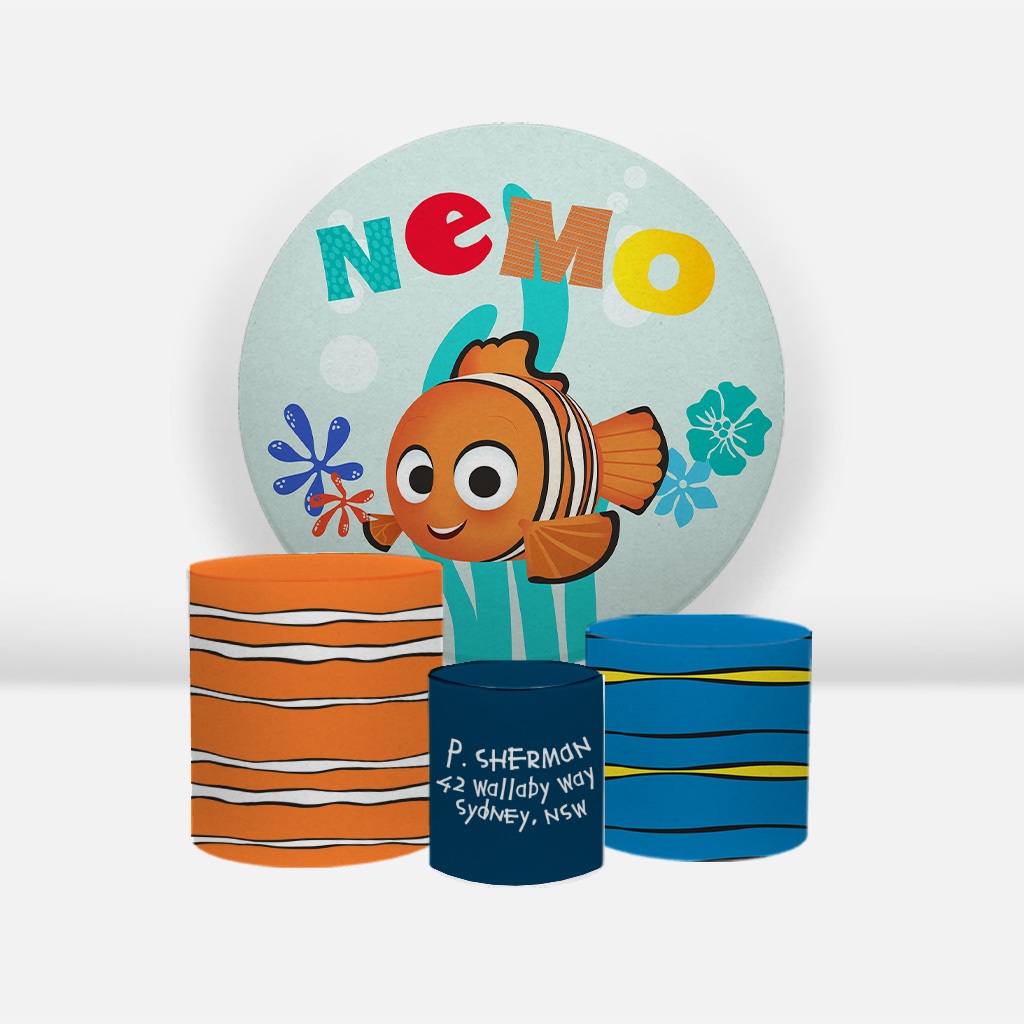 Kit Painel Redondo 1,50x1,50 Com Trio Capas De Cilindro Medidas Padrões ...