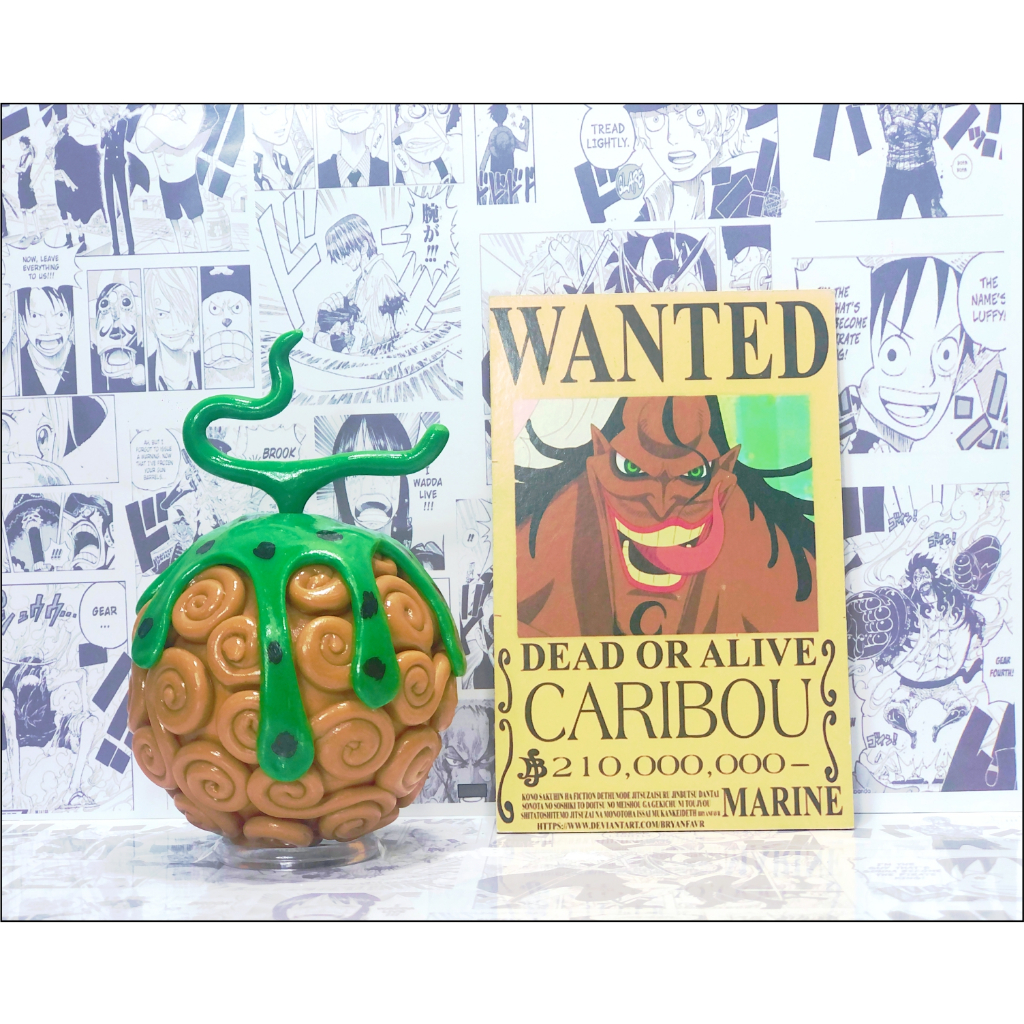 Action Figure - Akuma no mi - Kit Numa Numa No Mi + Placa Procurado ...