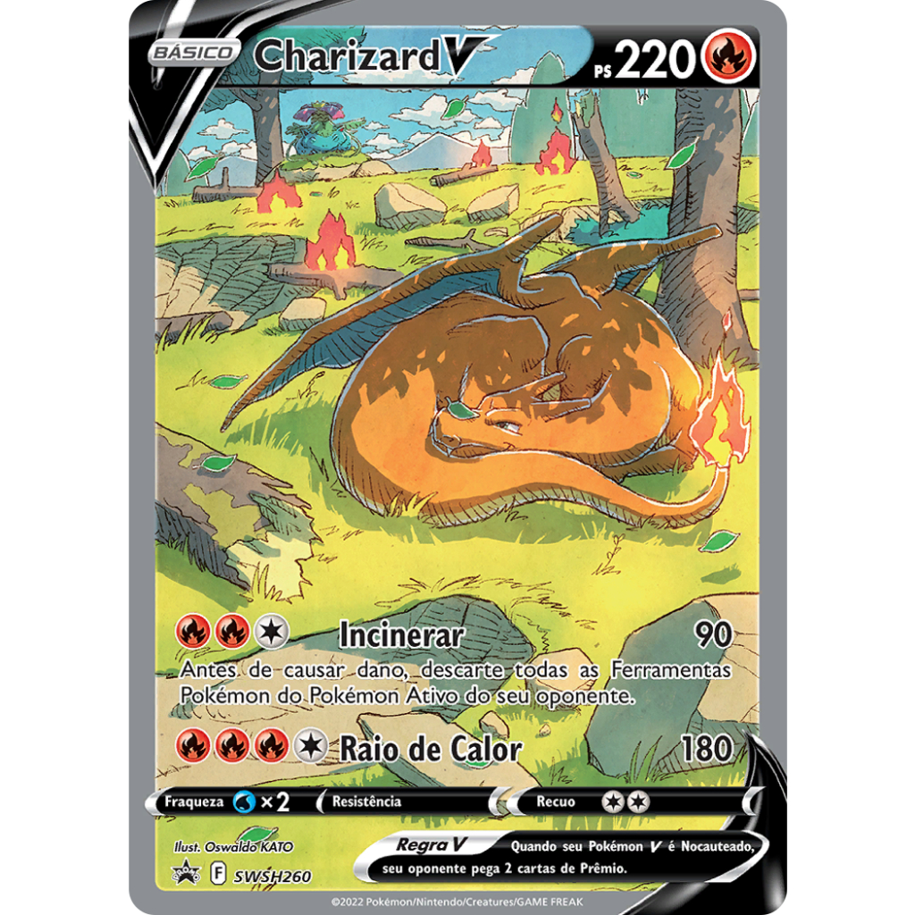 Carta Charizard-V PROMO Arte Especial - Pokémon TCG Original COPAG ...