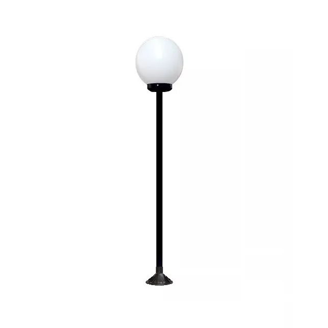 Poste Para Jardim Com Globo 30cm, Alumínio Preto, 2,16 Metros | Shopee ...