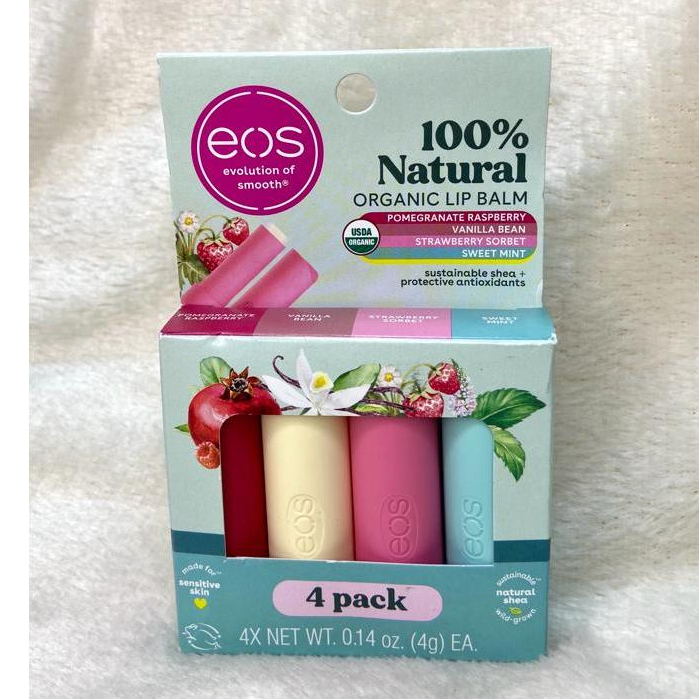 EOS Lip Balm Importado Bálsamo Hidratante Labial Sweet Mint Vanilla ...