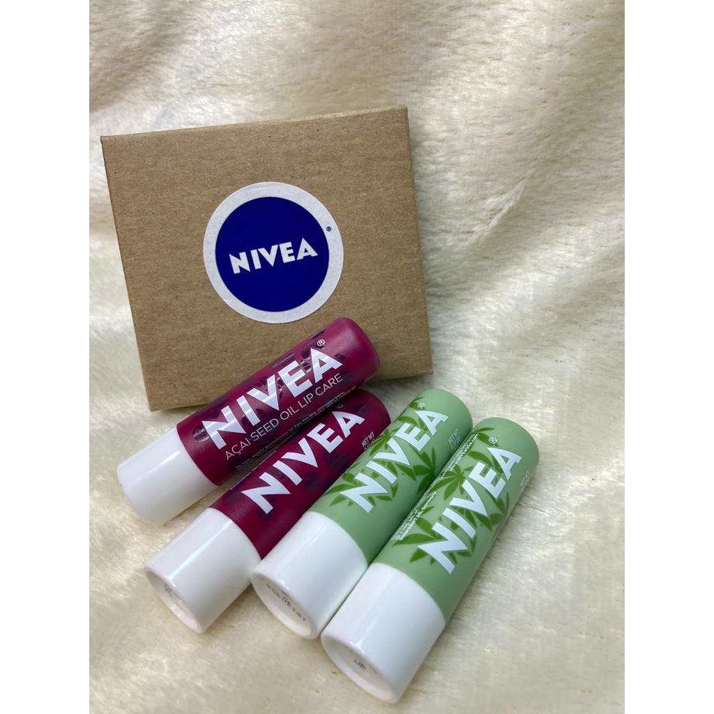 Nivea Hidratante Labial Hemp Oil Açai Seed Semente Importado Balm Vegan ...