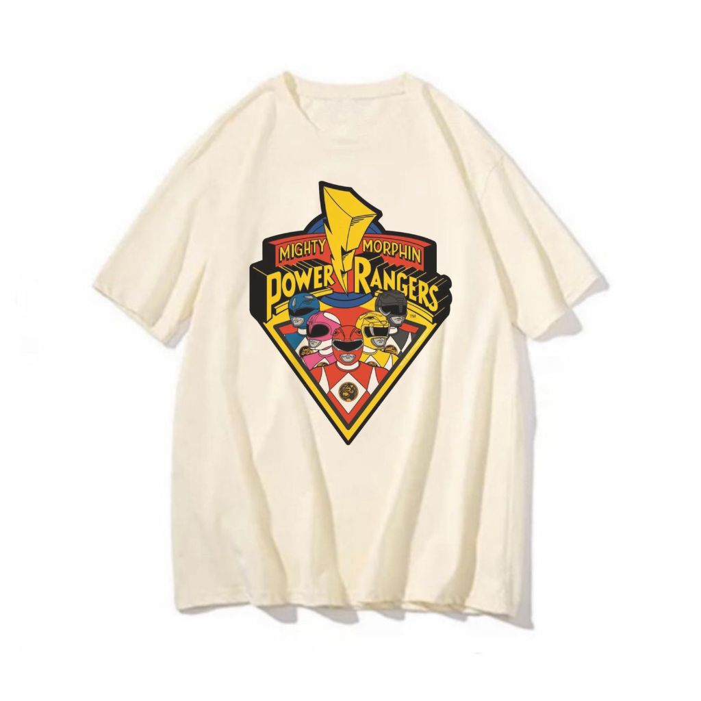 camiseta power rangers cartoon mighty morphin vintage blusa tshirt ...