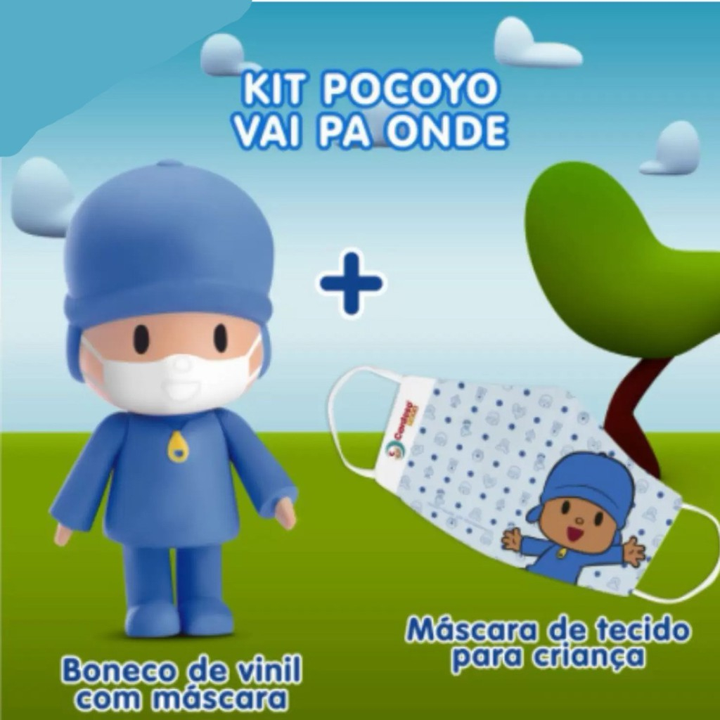 MEP Boneco POCOYO brinquedo ou para Coleção POCOYO Original + Máscara ...
