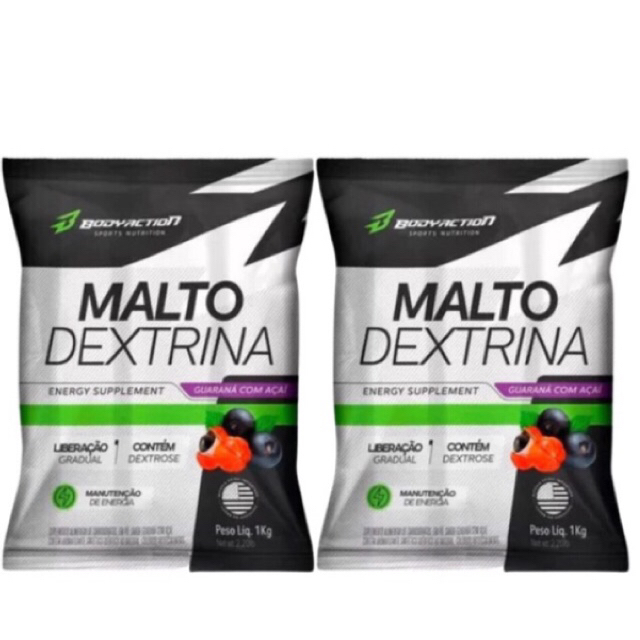 KIT 2x Malto dextrina total 1kg - Bodyaction | Shopee Brasil