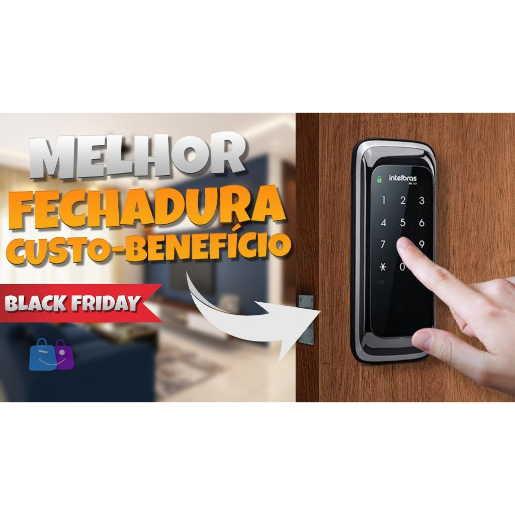Fechadura Digital de Sobrepor Intelbras FR 101 Aposente suas chaves | Shopee Brasil