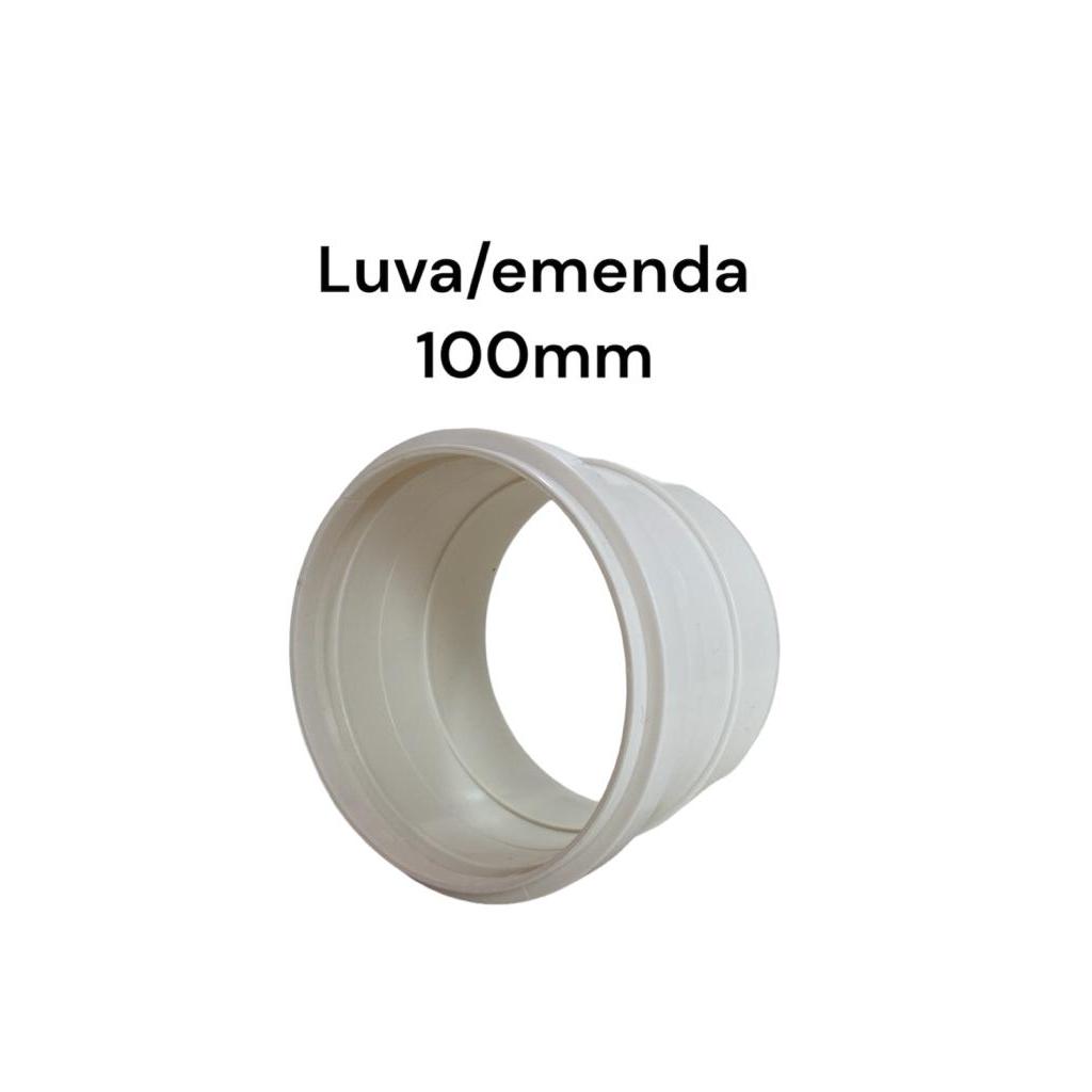 Luva 100mm Esgoto emenda de cano 1 UNIDADE | Shopee Brasil