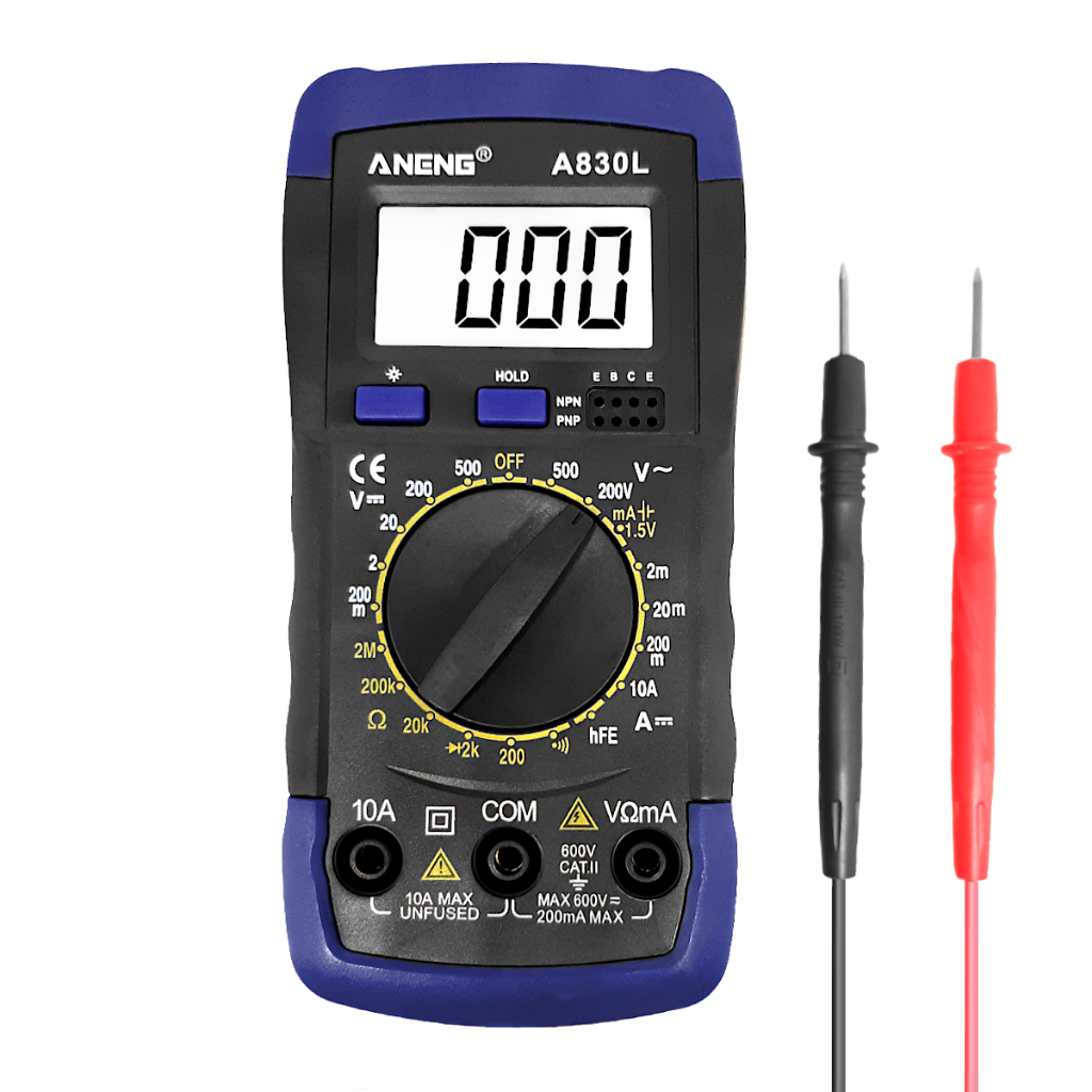 Multimetro digital profissional multiteste bipe Modelo A830L | Shopee ...