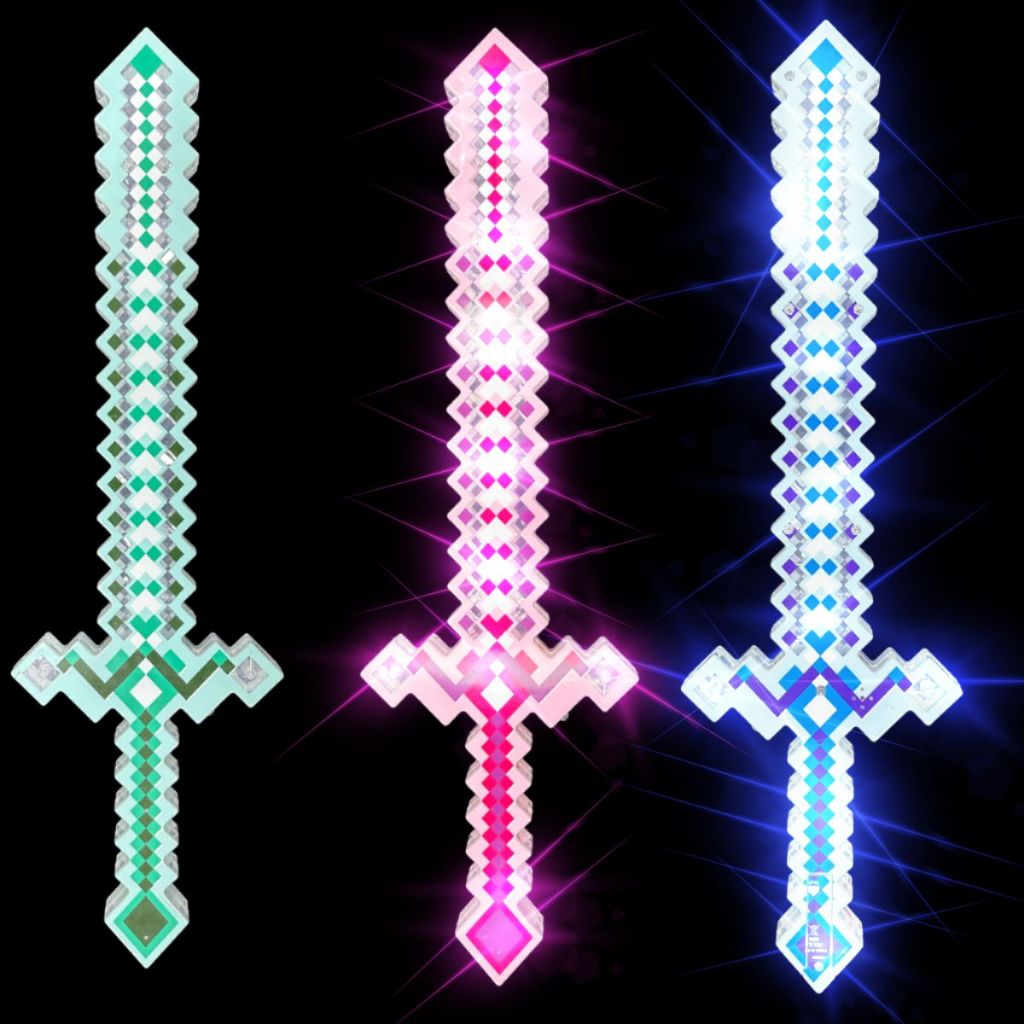 Brinquedo Espada Minecraft com som e luz de led | Shopee Brasil