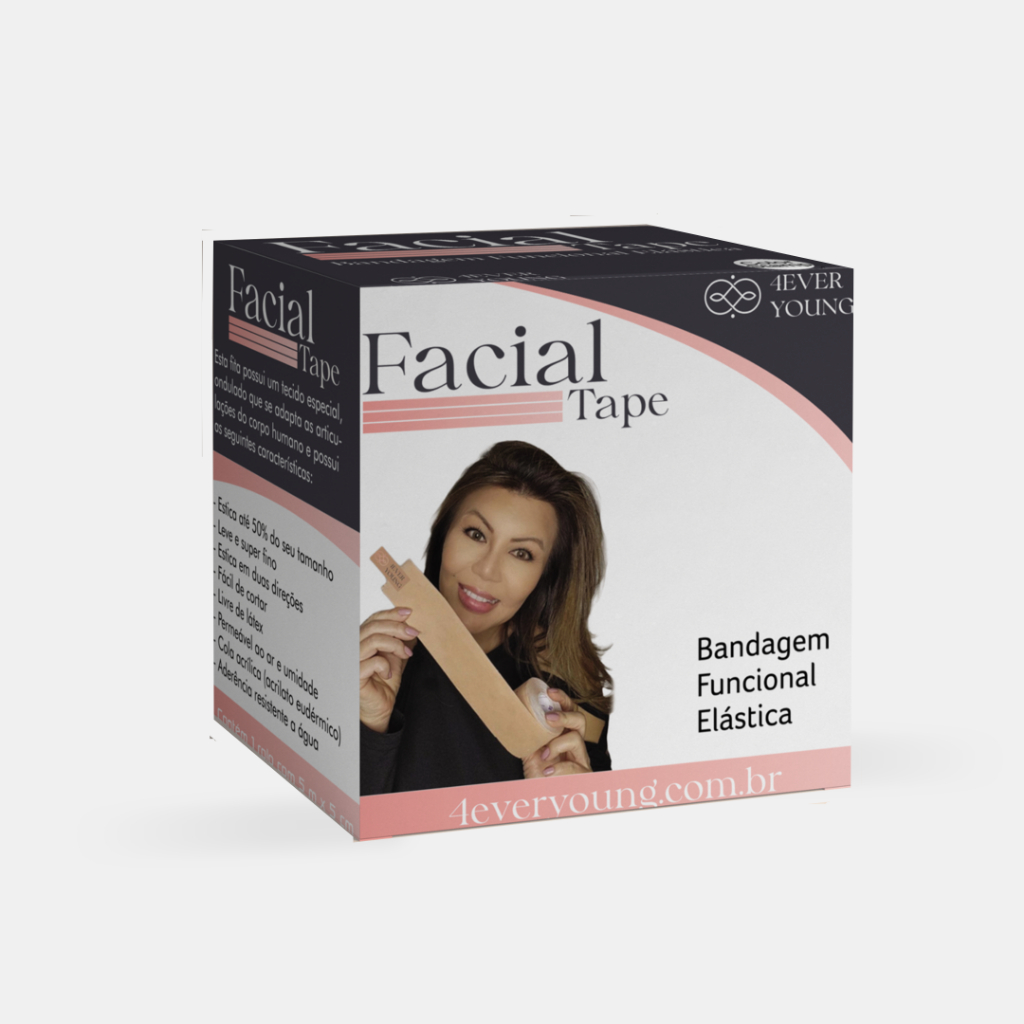 Fita adesiva anti rugas para o rosto Kinesio Tape facial da Margot eye ...