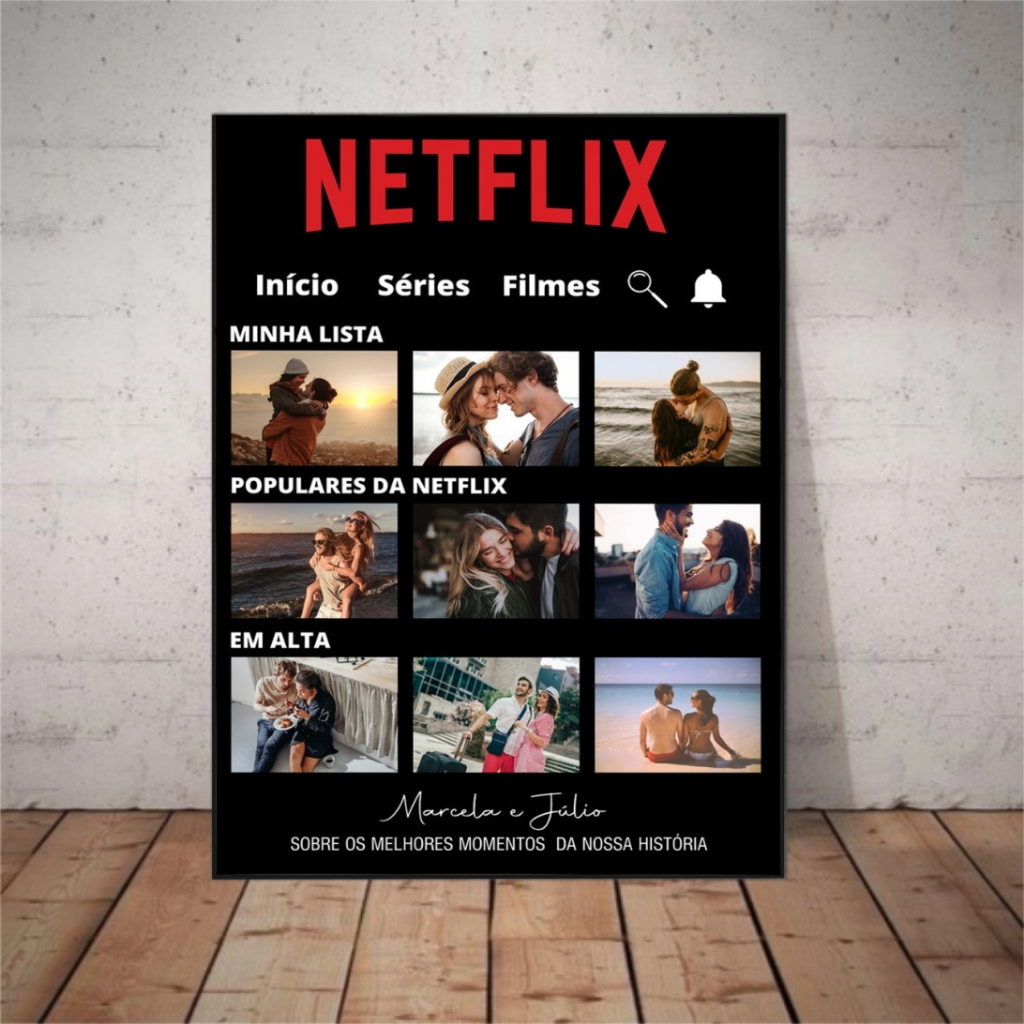Placa Decorativa Amorflix/Netflix - Casal/Namorados/Dia dos Namorados | Shopee Brasil