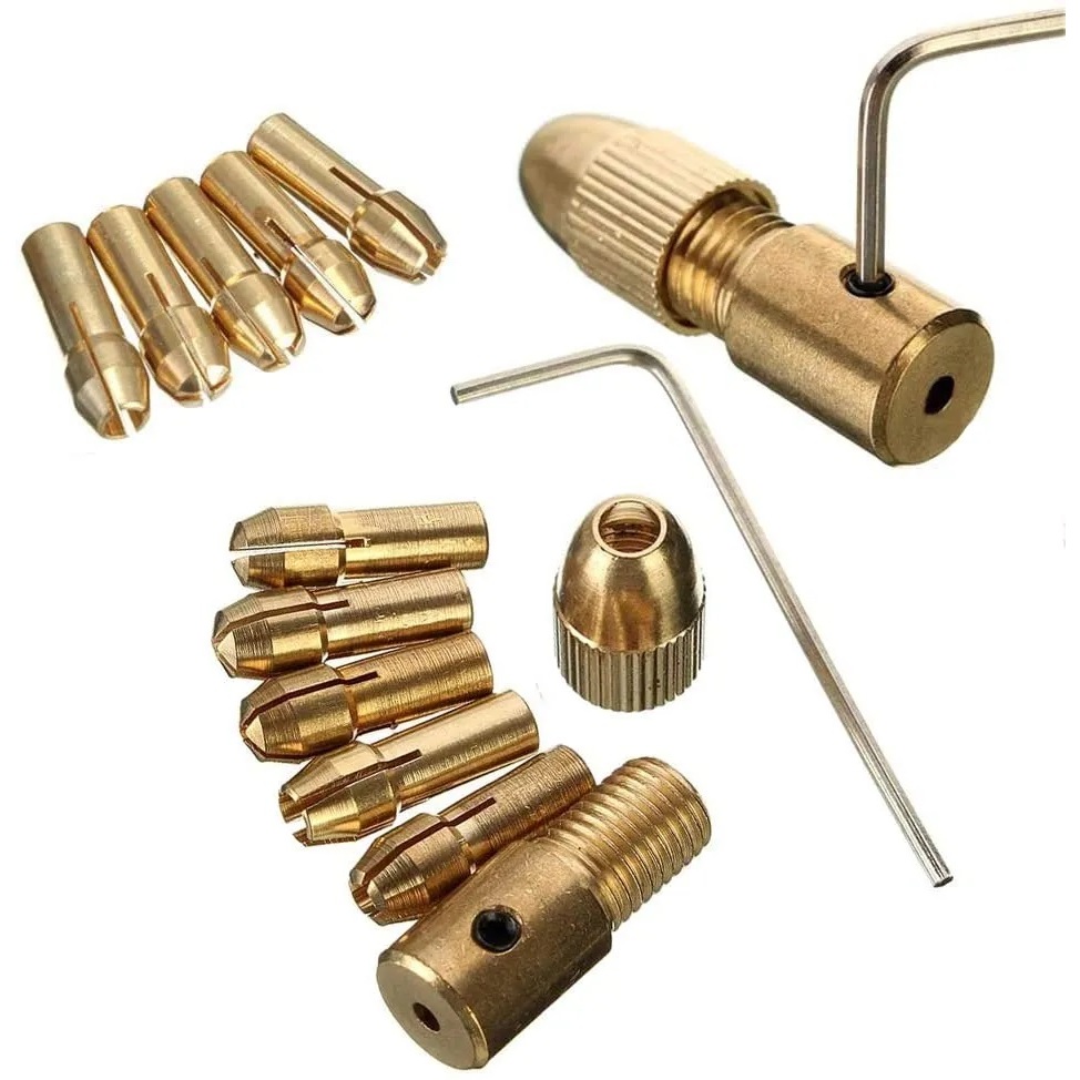 Mini Mandril Acoplável Mandril Para Motor Kit 7 Pçs Escolha Seu Modelo ...