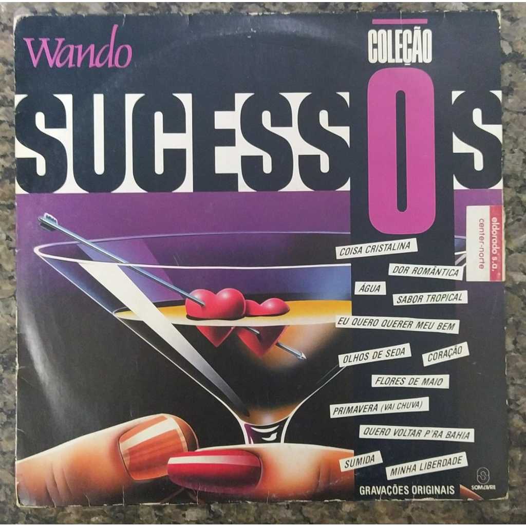 Lp Wando-coleção Sucessos-1991 Som Livre-coisa Cristalina | Shopee Brasil
