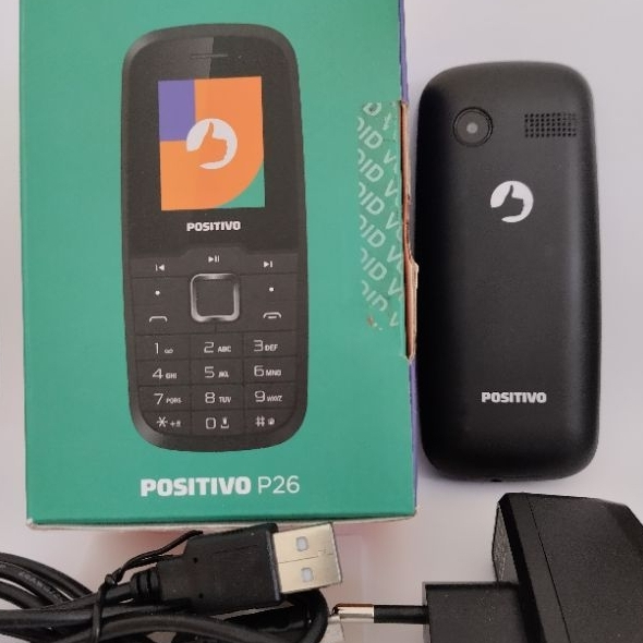 Celular Positivo P26 Simples de Botão Idoso de VITRINE Preto ...