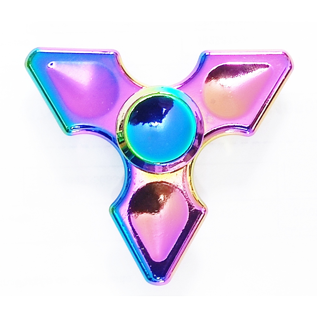 Fidget Hand Spinner Metal Anti Stress Multicolorido Dos Raros ...