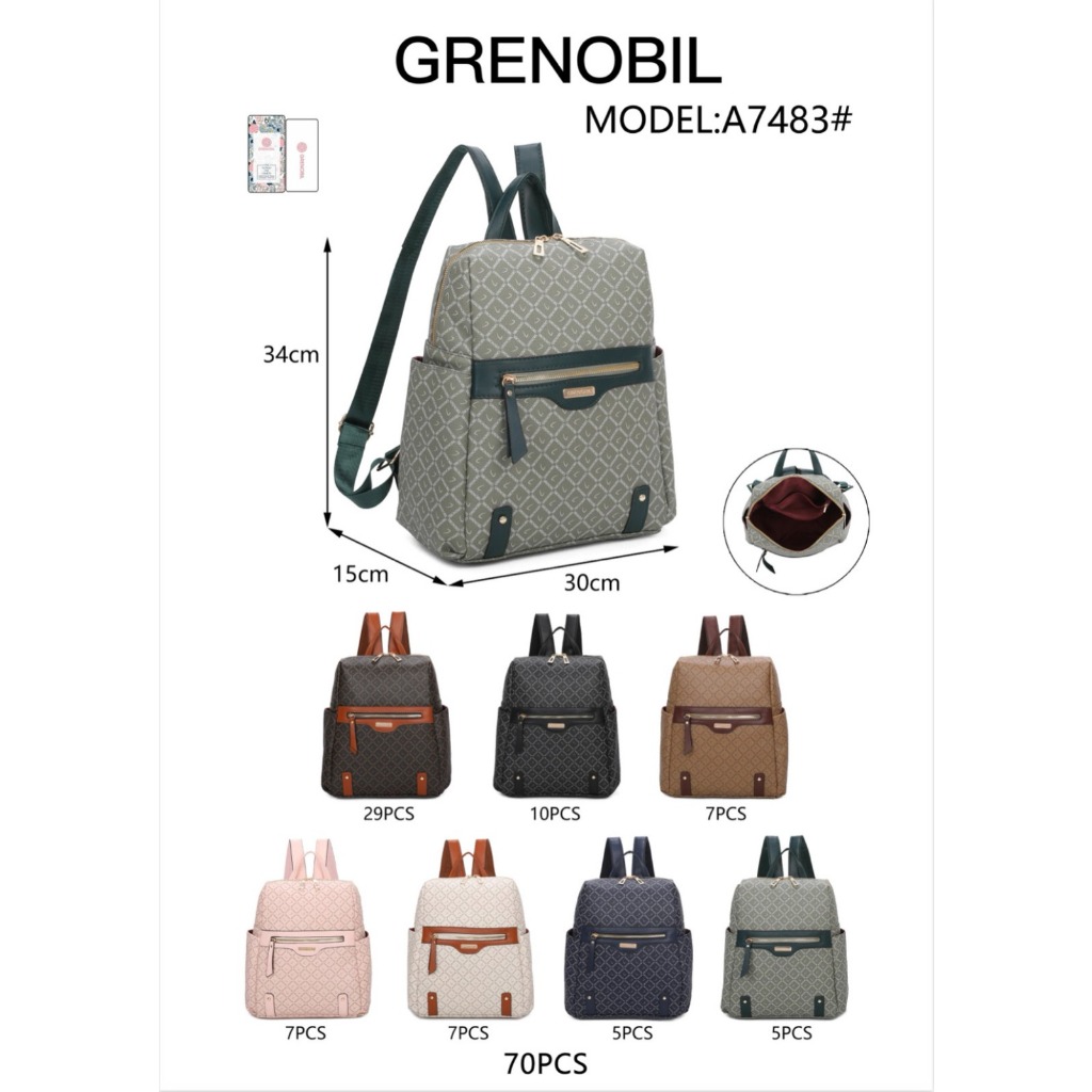 Bolsa Feminina Média GRENOBIL A7483 | Shopee Brasil