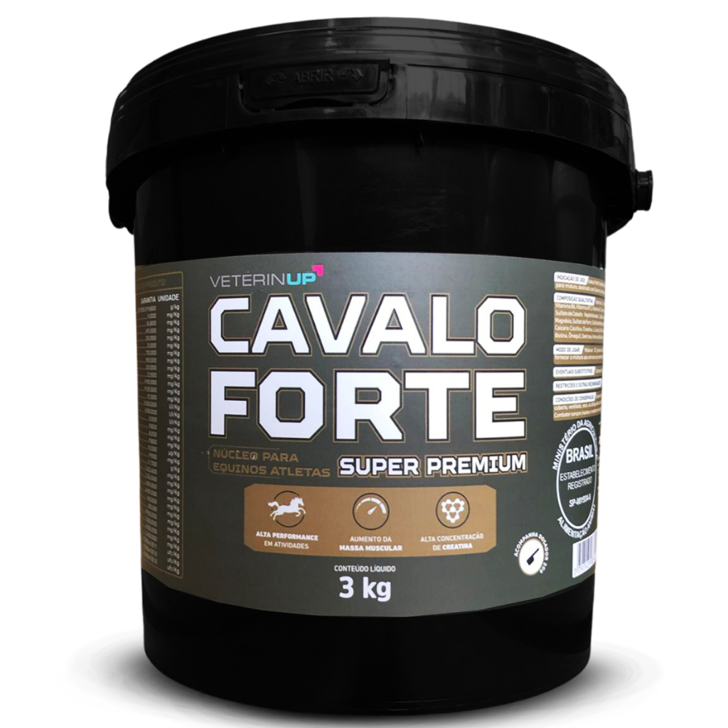 Cavalo Forte Super Premium 3kg - 4x mais Potente p/ Cavalos Atletas de ...