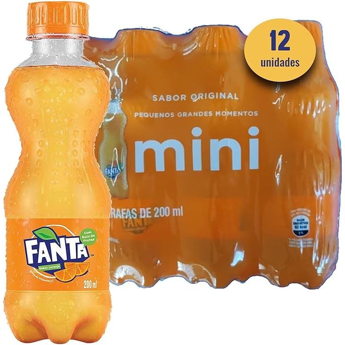 Fanta laranja mini 200ml fardo C/12 Unidade | Shopee Brasil