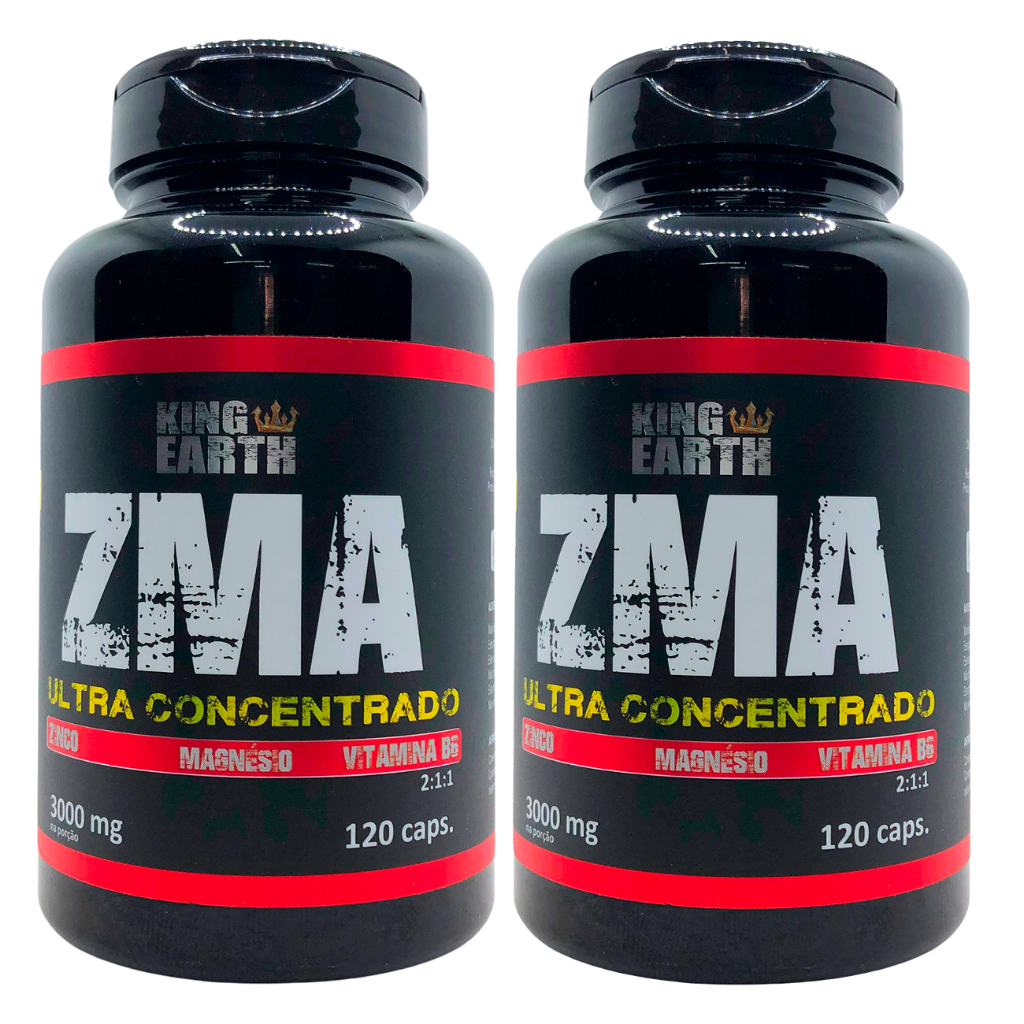 Kit 2 Zma Ultra Concentrado 120 Cápsulas - King Earth | Shopee Brasil