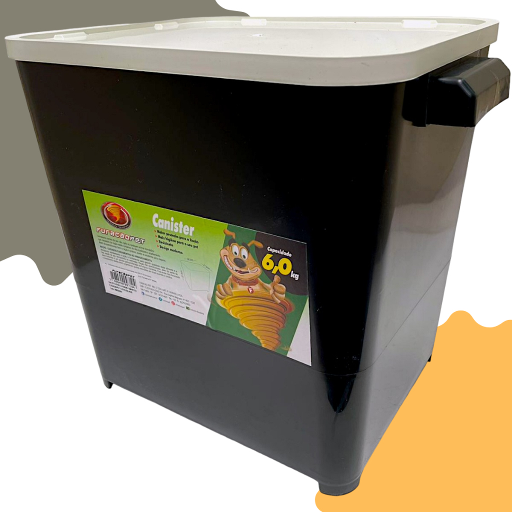 Pote Porta Ração Para Armazenar a Ração do seu Animal de Estimação Com ...