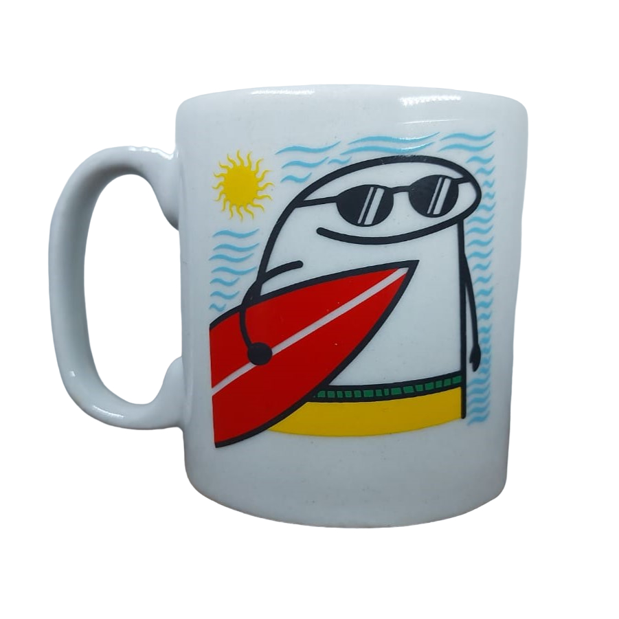 1 Peça Caneca Reta em Porcelana 280ml - Flork Férias na Praia - 7 ...
