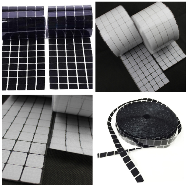 Kit Pares Velcro Quadrado (2CM) Autocolante Adesivo Dupla Face | Shopee ...