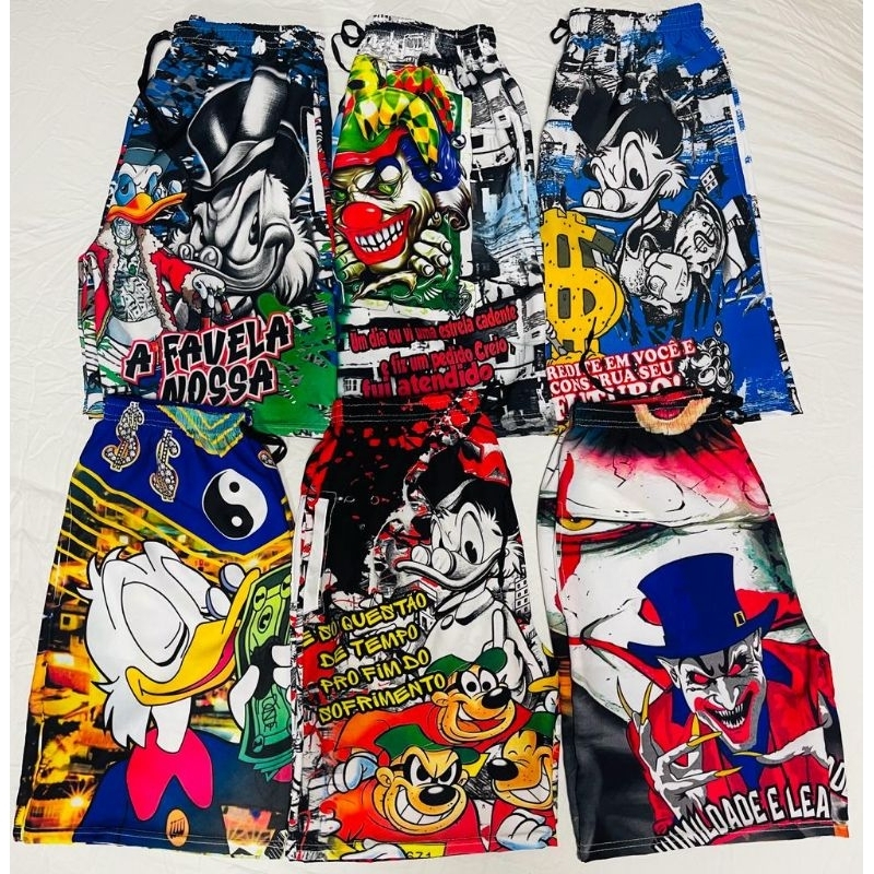 Kit 02 Bermuda Shorts Táctel Mandrake Quebrada Masculina ( Estampas ...