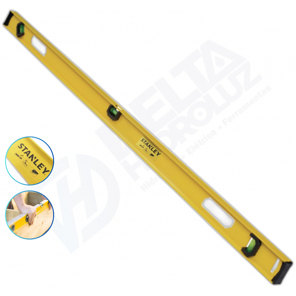 Nivel Aluminio Stanley 48" 120cm Profissional STHT42076-LA | Shopee Brasil