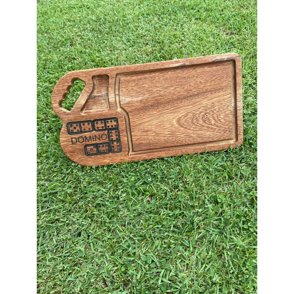 Tábua De Carne Dominó, Tábua em Madeira, Tábua de Corte P085 | Shopee Brasil