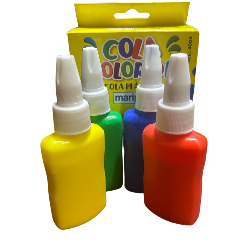Cola Colorida Cola Plástica -Maripel | Shopee Brasil