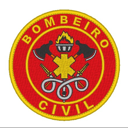 Patch Bombeiro Civil com Velcro | Shopee Brasil