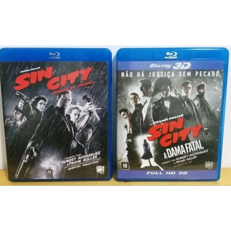 Blu-ray: Sin City: A Cidade do Pecado + Blu-ray 3D Sin City: A Dama Fatal - Original (USADO ...