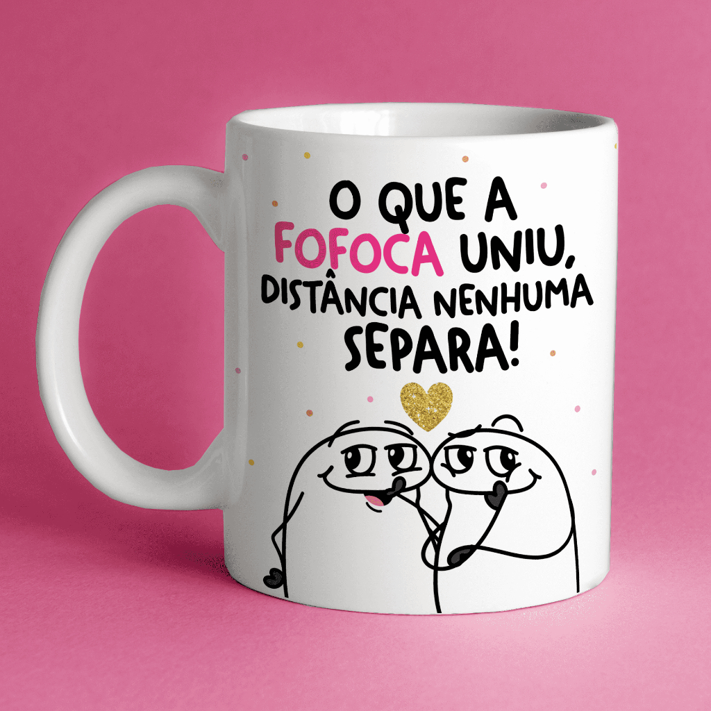 Caneca de Cerâmica Personalizada - Meme Flork - fofoqueira - "o que a ...