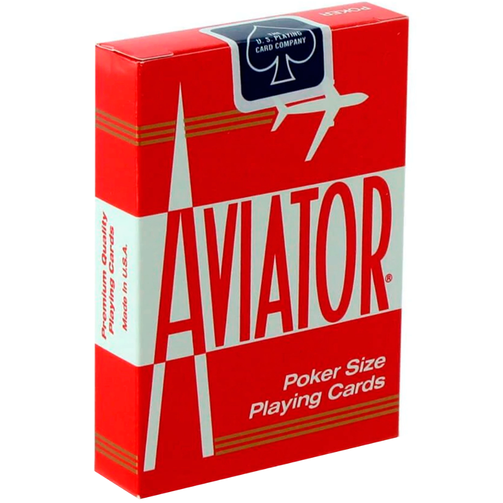 Baralho Aviator Standard Index Vermelho Cartas Poker Size | Shopee Brasil