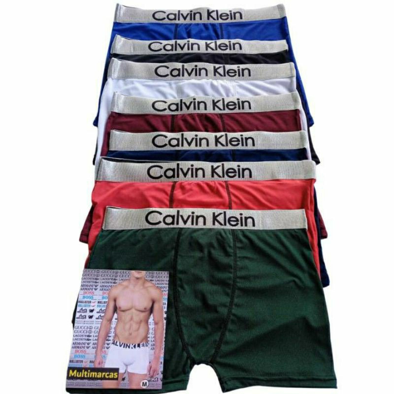 Kit com 3 Cuecas box Calvin Klein | Shopee Brasil