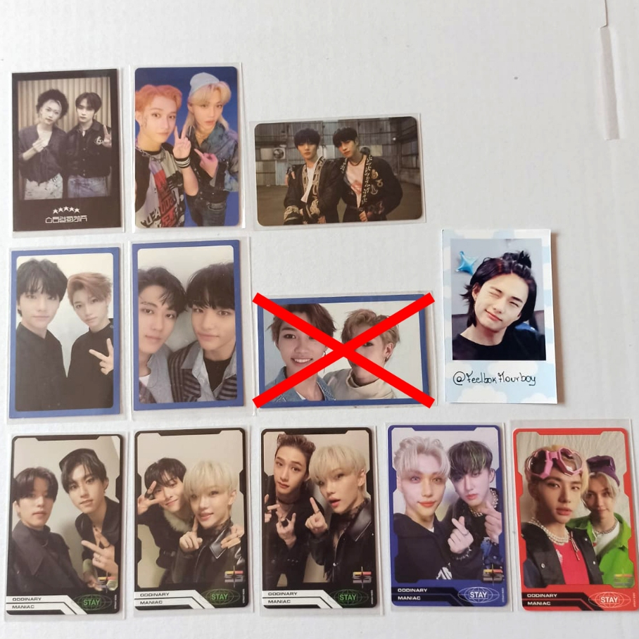 Stray kids photocard oficial units chan lee know lino changbin hyunjin han jisung felix seungmin ...