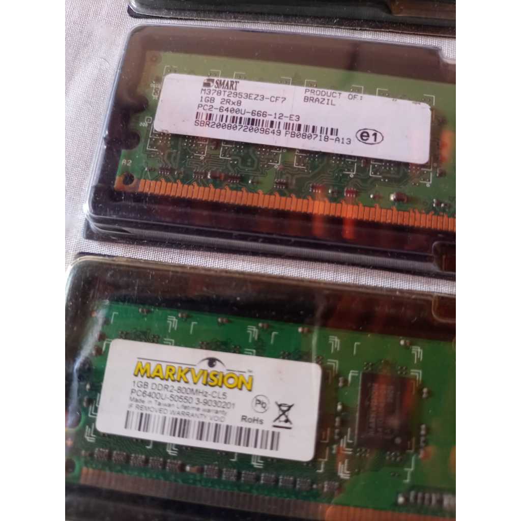 Memória Desktop Computador DDR DDR2 512MB 1GB - Faz a Boa!