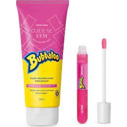 Kit Bubbaloo: Loção Corporal Tutti Frutti 200ml + Gloss Labial Rosa ...