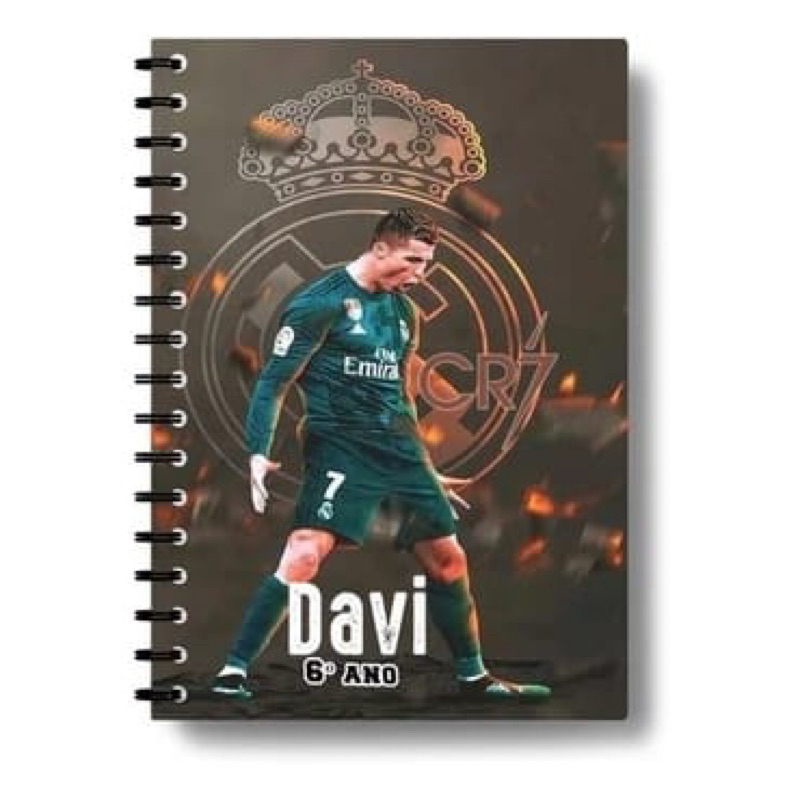 Adesivo Escolar Para Capa De Caderno Futebol Cristiano Ronaldo | Shopee ...